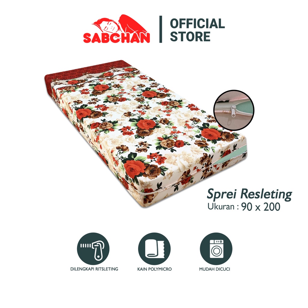 Jual Sabchan - Sarung Kasur Resleting Sprei Matras Busa 90x200 cm ...