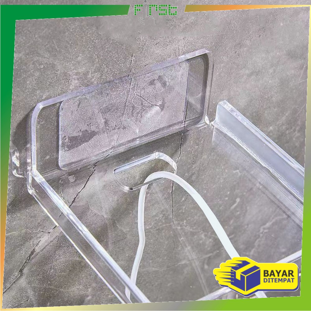 Jual FH-K146 Rak Dinding Tempel Dudukan CCTV Serbaguna Bracket Holder Tatakan Transparan / Rak ...