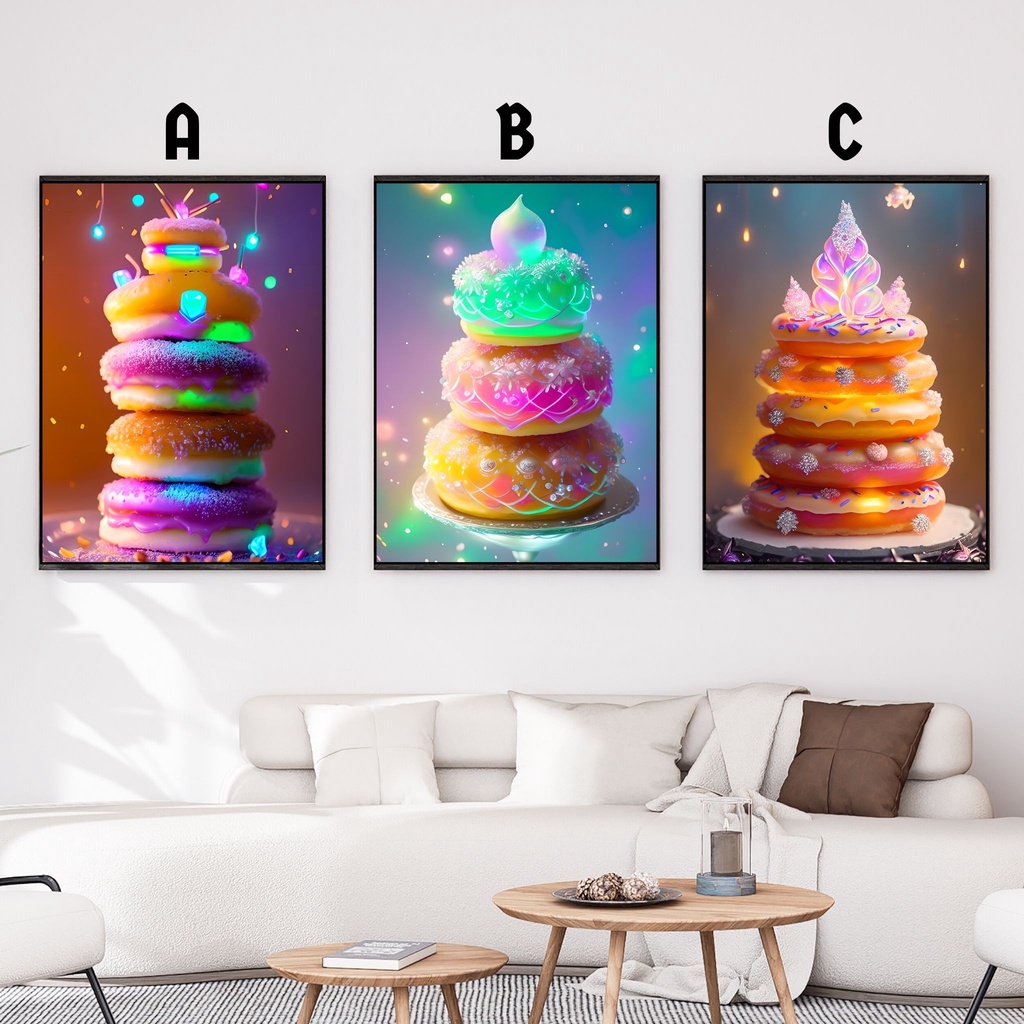 Jual Fantasy Art - Wall Decor Donat Glowing (3) Dekorasi Hiasan ...