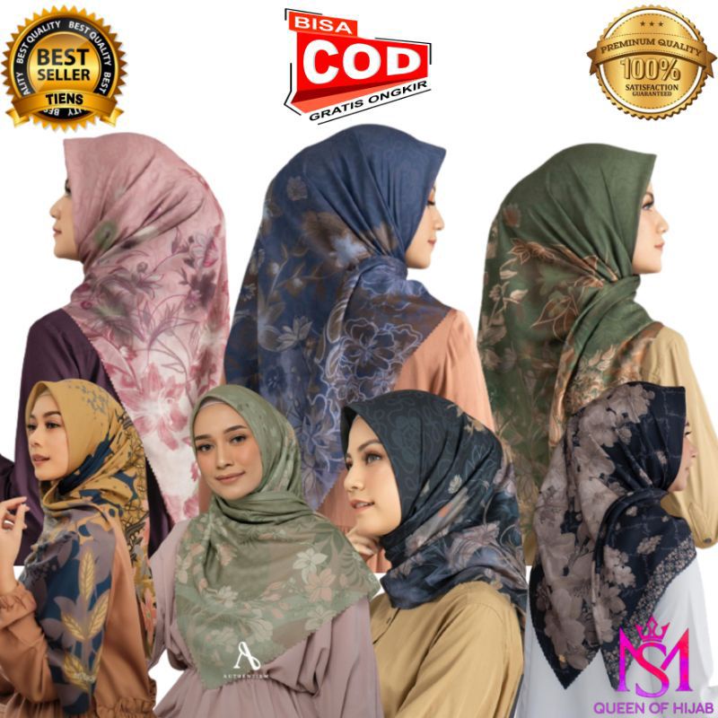 Jual HIJAB MOTIF LASER CUT seragam voal hijab segiempat pilih motif ...