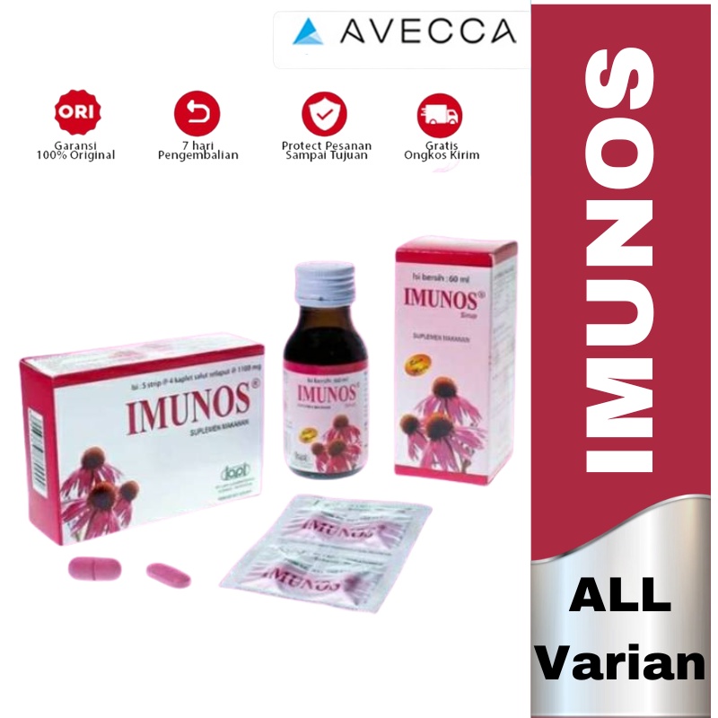 Jual Imunos Sirup Multivitamin Anak 60 Ml / Imunos 4 Kaplet ...
