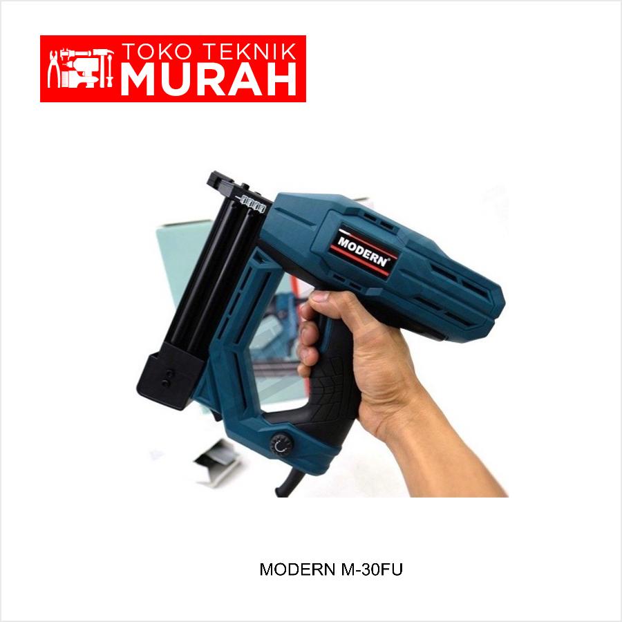 Jual Modern M30FU Mesin Staples Paku Tembak Electric Tacker Gun Nailer ...