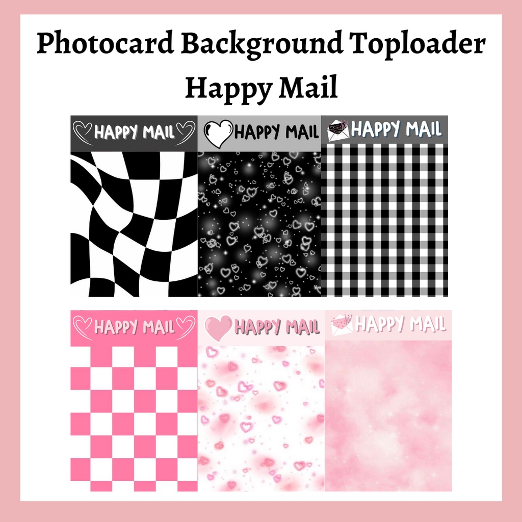 Jual Background Toploader Photocard KPOP Untuk Packing Photocard isi 15 ...