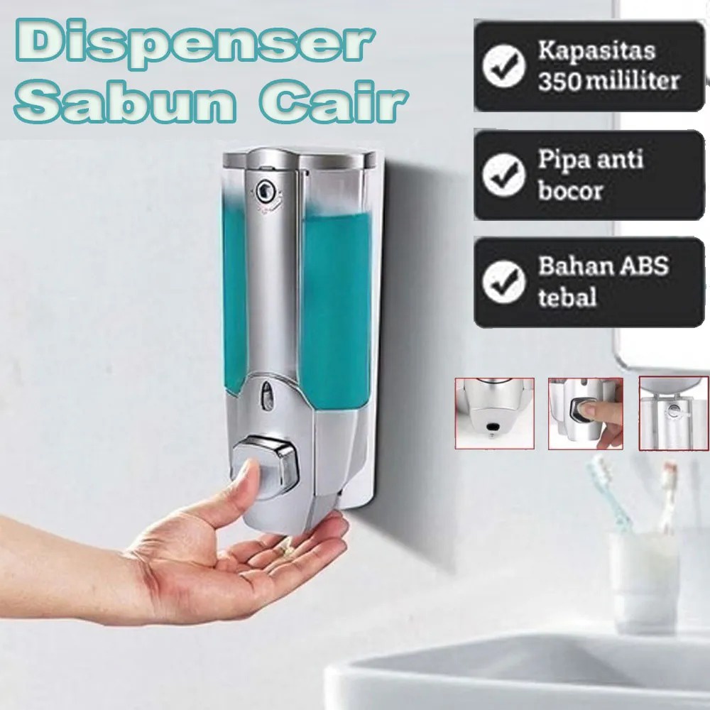 Jual Tempat Sabun Cair 1 Tabung Dispenser Sabun Cair Single - Tempat ...