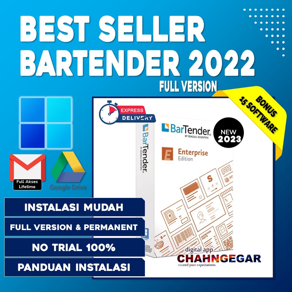 Jual BarTender Enterprise 2022 Full Version Aktif Lisensi Software ...