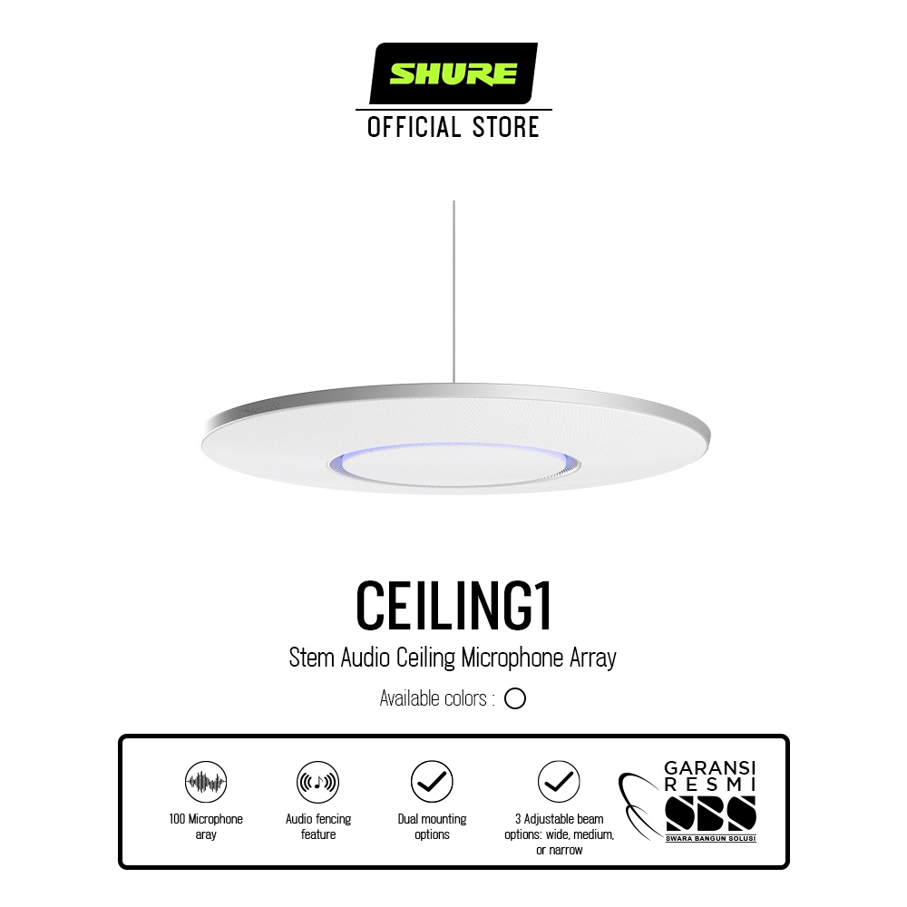 Jual Shure Ceiling1 Stem Audio Ceiling Array | Shopee Indonesia