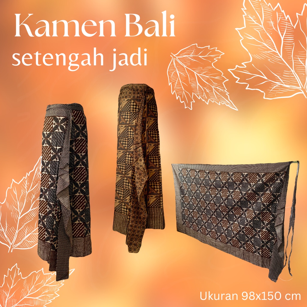 Jual Kamen / Kancut Bali Katun Setengah Jadi Dewasa | Shopee Indonesia
