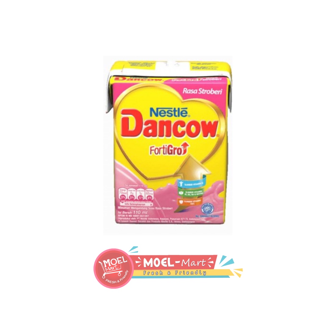 Jual DANCOW Uht Rasa Strawberry 110ml | Shopee Indonesia