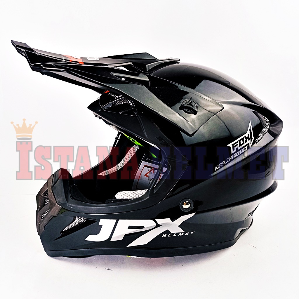 Jual HELM CROSS JPX FOX1 BLACK GLOSS | Shopee Indonesia