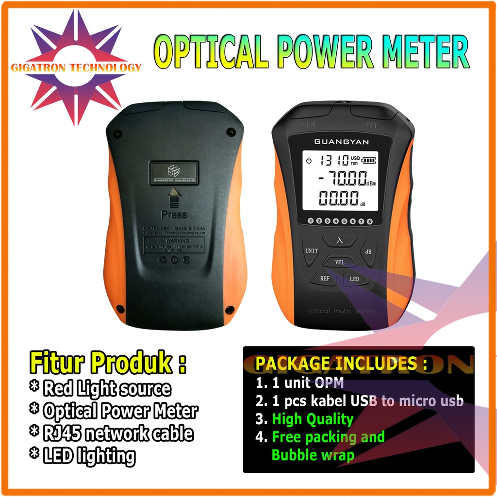 Jual OPM 3 in 1 Fiber Optik Optical Power Meter VFL Network Cable Test ...