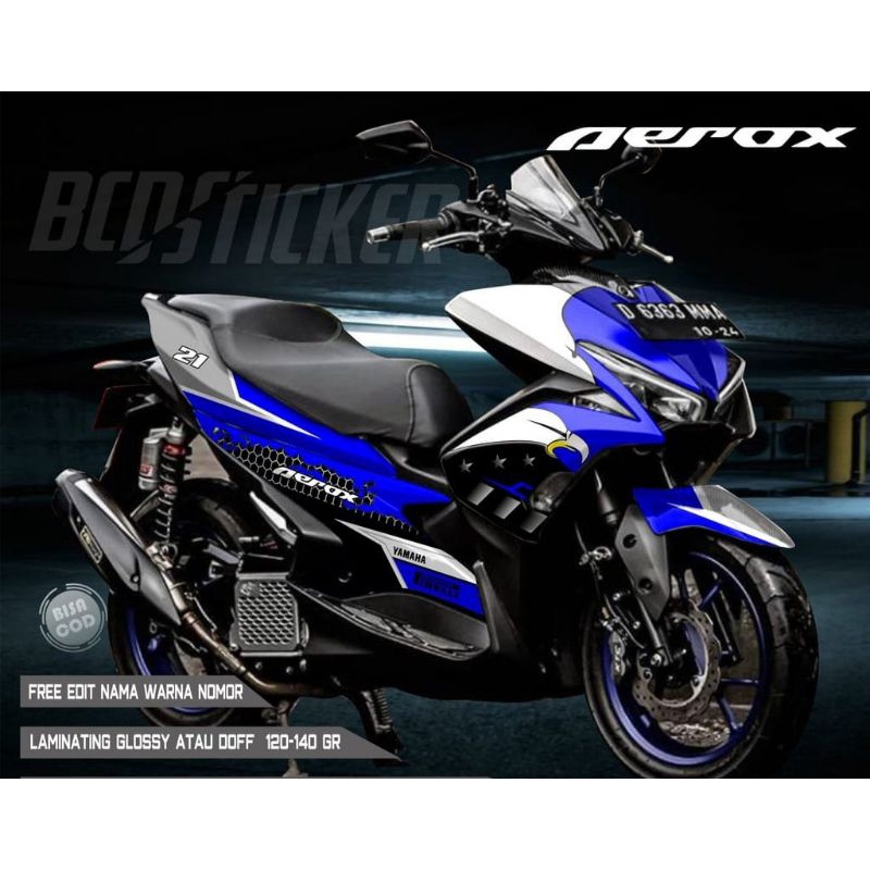 Jual decal aerox 155 full body decal aerox old striping aerox old ...