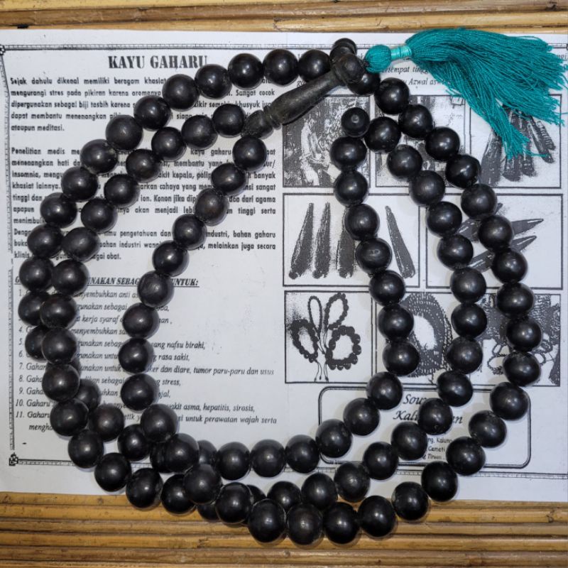 Jual TASBIH KAYU GAHARU JUMBO 12mm | Shopee Indonesia