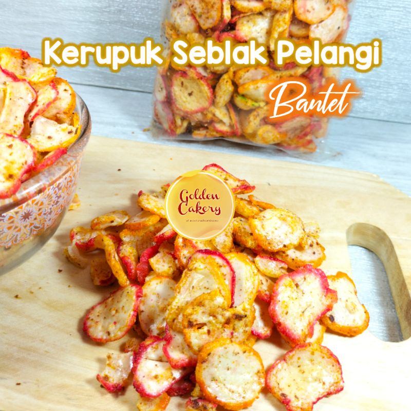 Jual Kerupuk Seblak Pelangi BANTET / Krupuk Seblak BANTAT - 250 GRAM ...