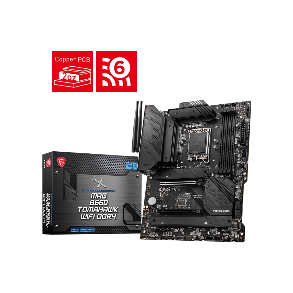 Jual Motherboard MSI MAG B660 TOMAHAWK WIFI DDR4 (Intel LGA 1700, Gen12 ...