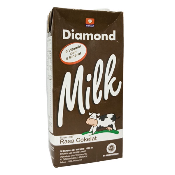 Jual DIAMOND MILK UHT CHOCOLATE 1 LITER - SUSU | Shopee Indonesia