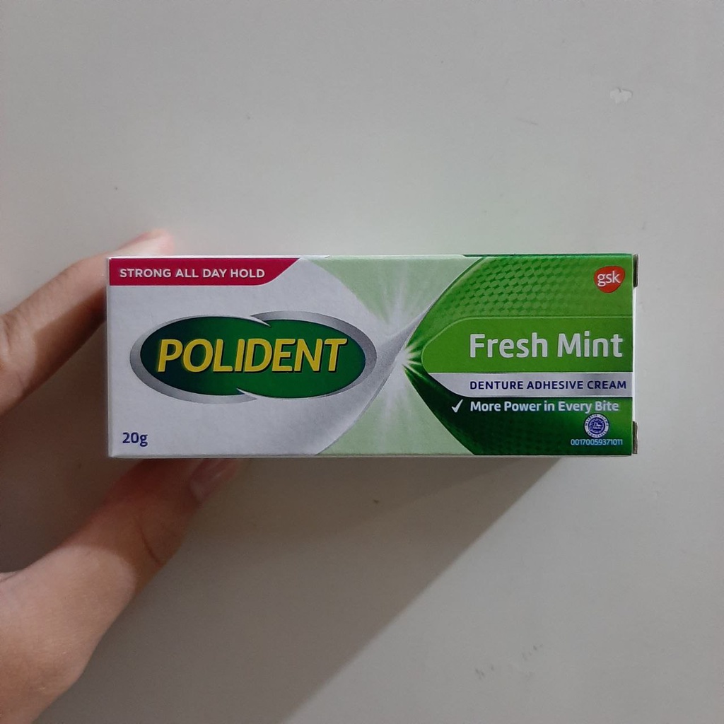 Jual POLIDENT ADHESIVE FRESH MINT TUBE 20 GRAM | Shopee Indonesia