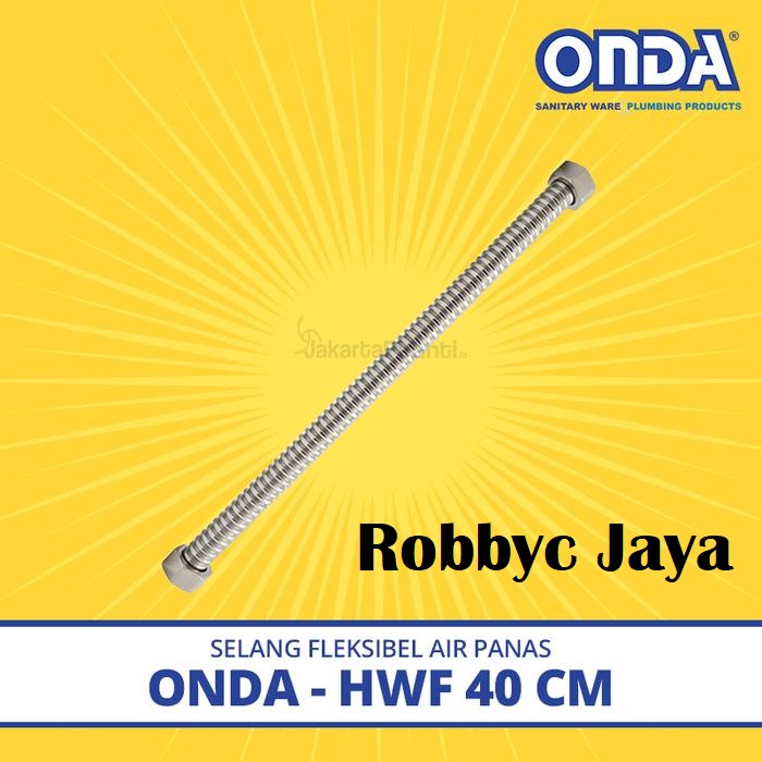 Jual ONDA HWF 1/2" x 1/2" (HOT WATER HOSE) SELANG KAKU AIR PANAS - 40CM | Shopee Indonesia