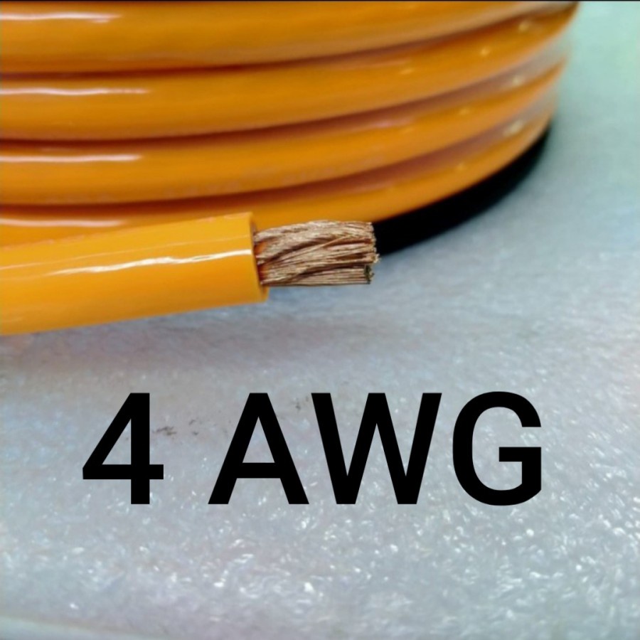 Jual Kabel 4 AWG Momentum -Kabel 4 AWG 1 Meter Orange Permeter | Shopee ...