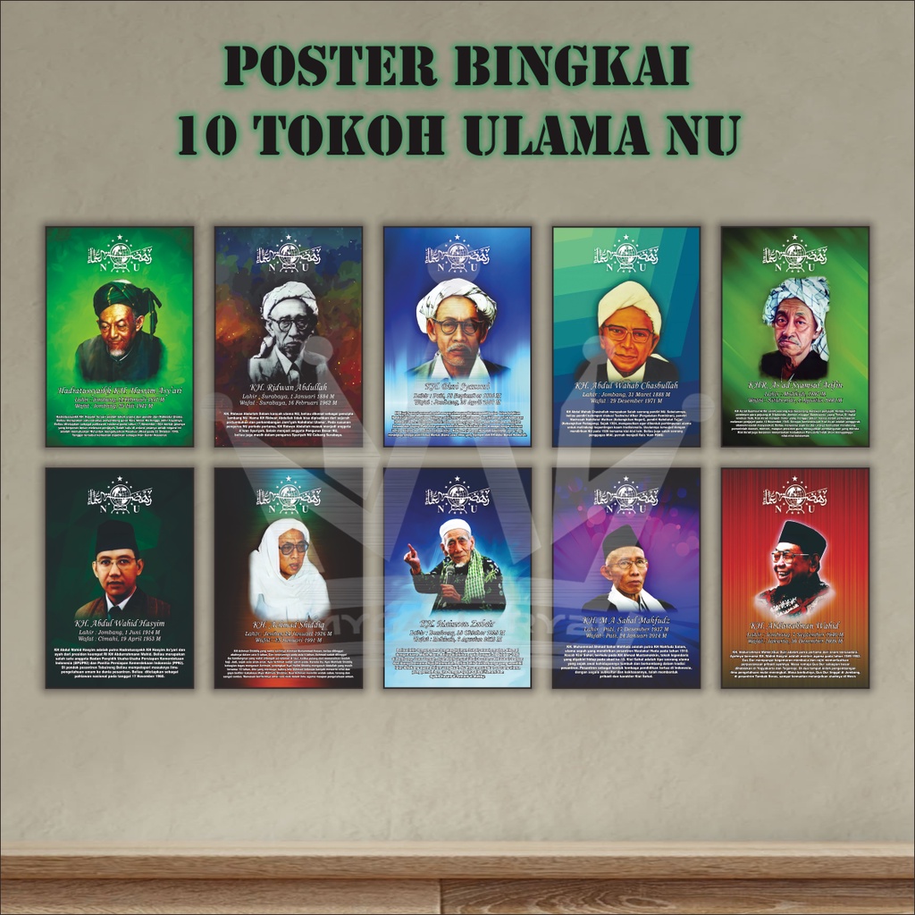 Jual Poster Ulama NU 30x45 CM Foto Ulama Nusantara Ukuran Jumbo Sudah ...