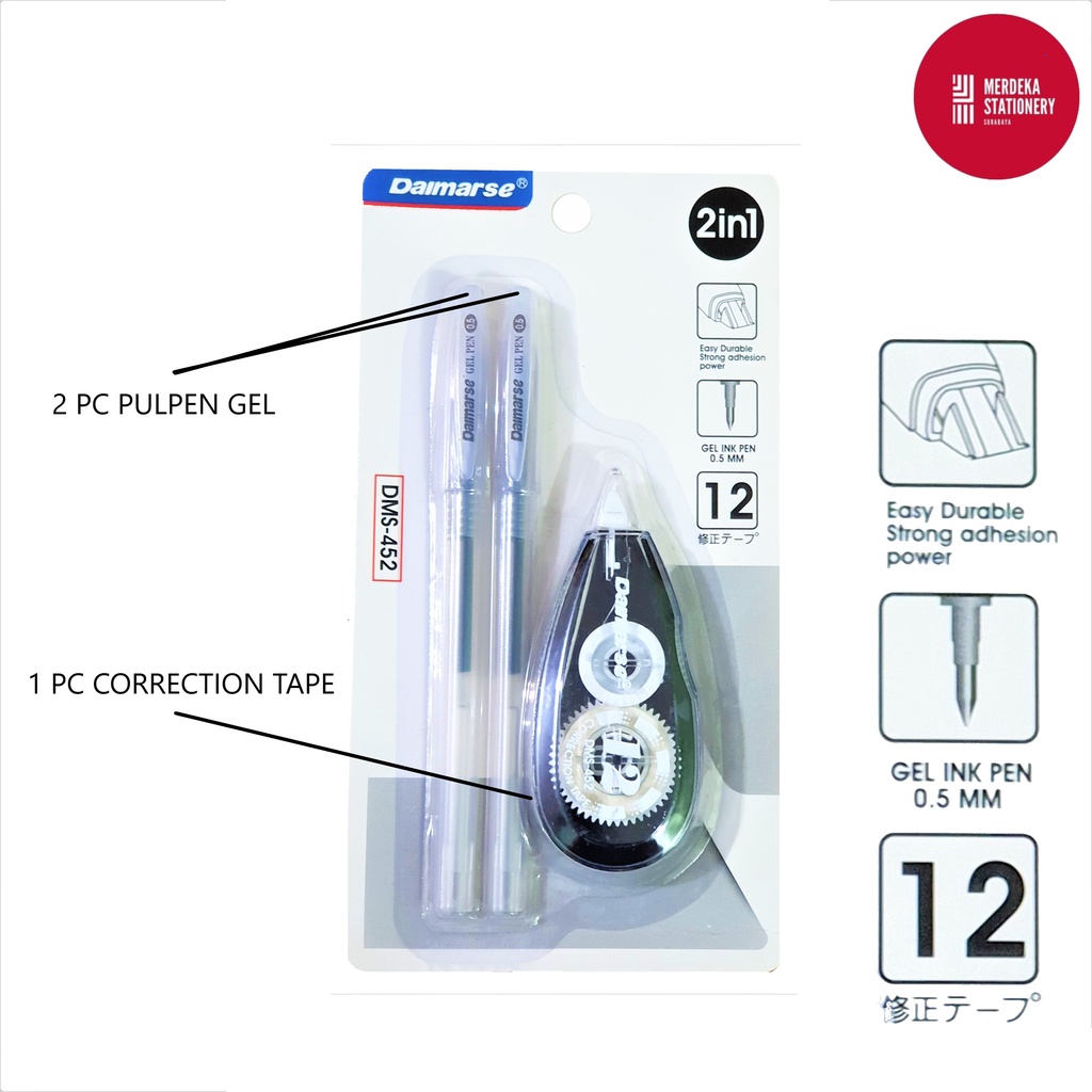 Jual Correction/Tip-X/Tipex Tape/Rol/Kertas Trondol Viral Set 12 m + 2 ...