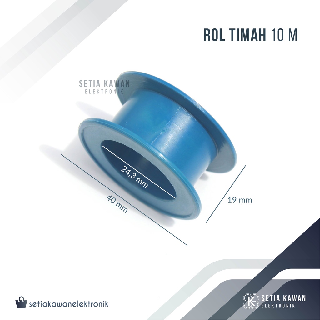Jual Bobin Rol Kawat 10M / Roll Timah / Tempat Gulungan Kabel / Klosan ...