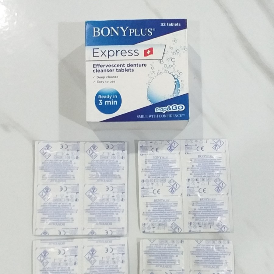 Jual Pembersih Gigi Palsu BONY plus Super Cleansing Tablet Freshen ...