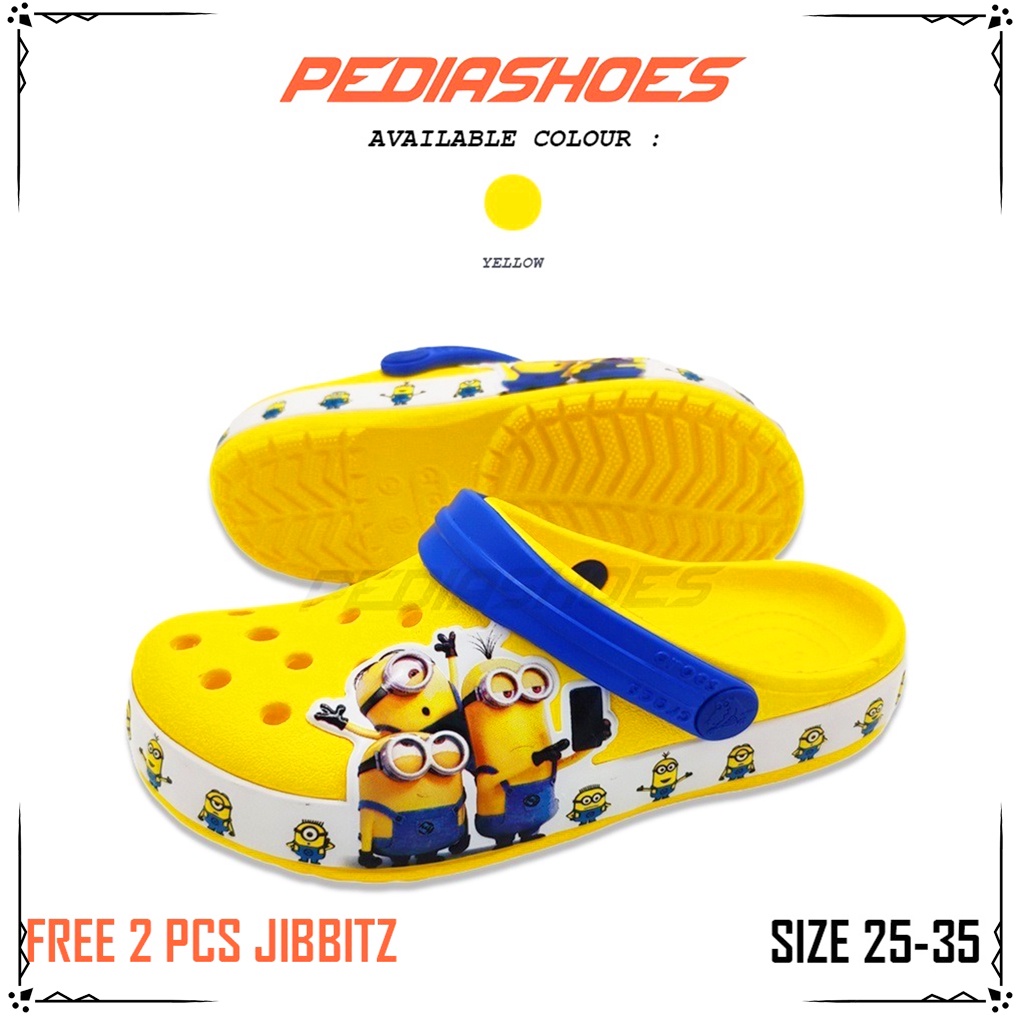 Jual Crocs Fun Lab Minion Sandal Crocs Anak Minion Original | Shopee ...