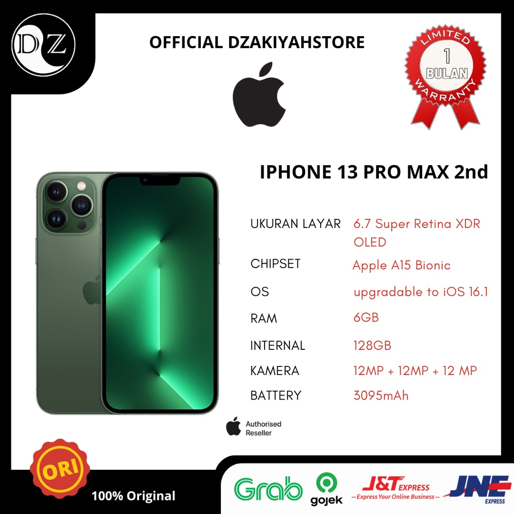 Jual IPHONE 13 Promax SECOND Garansi | Shopee Indonesia
