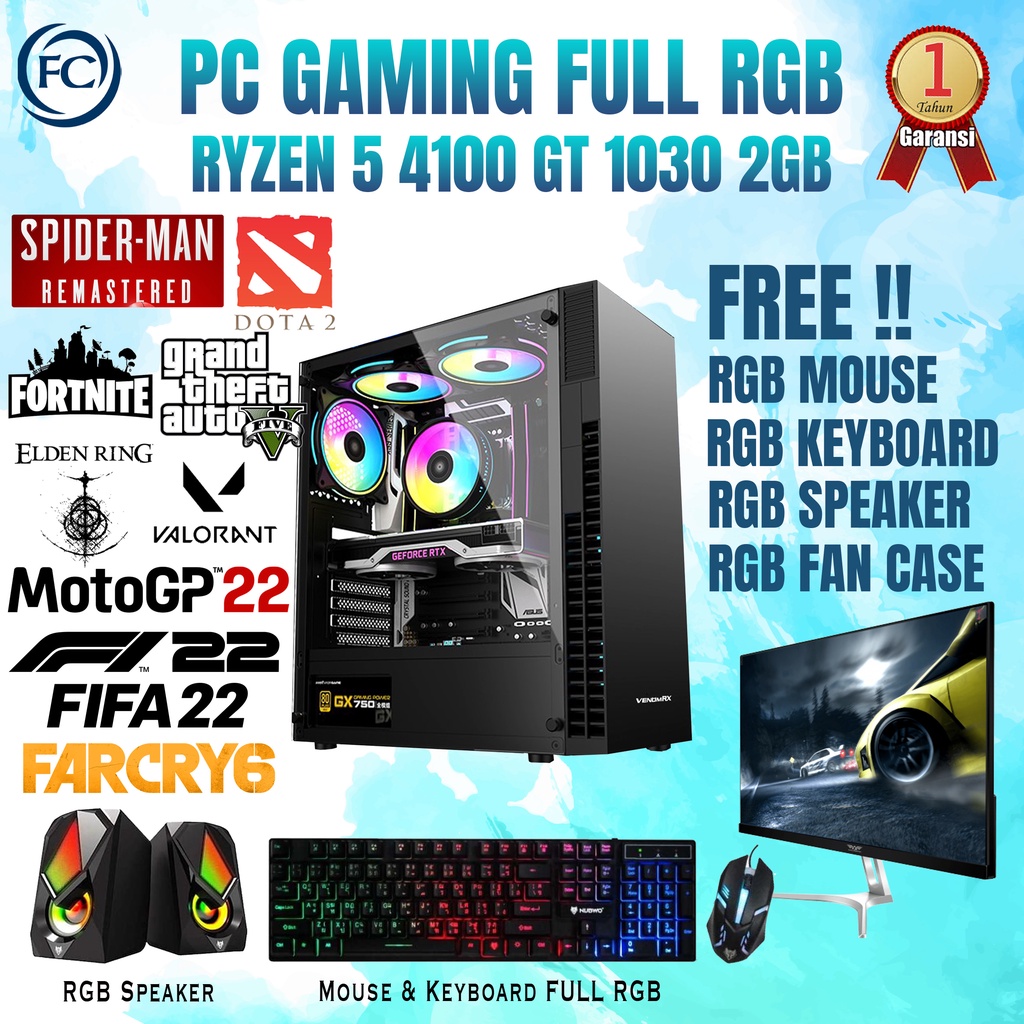 Jual PC GAMING & DESIGN RYZEN 3 4100 16GB GT 1030 2GB NVIDIA | Shopee ...
