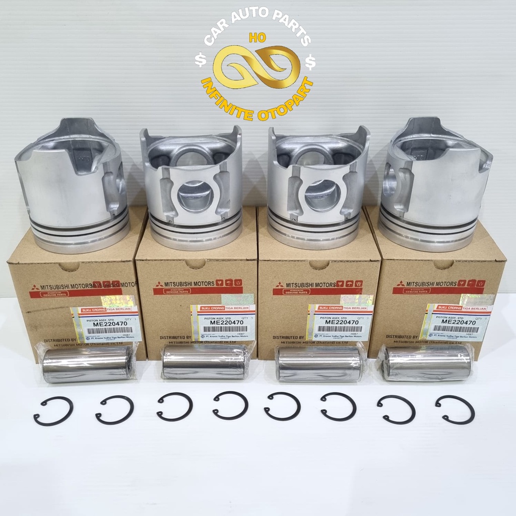 Jual PISTON ASSY MITSUBISHI CANTER PS110 PS125 TURBO PS136 SET ME220470 ...