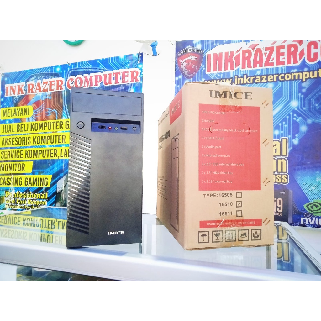 Jual Cassing PC Imice Case New M-ATX | Shopee Indonesia