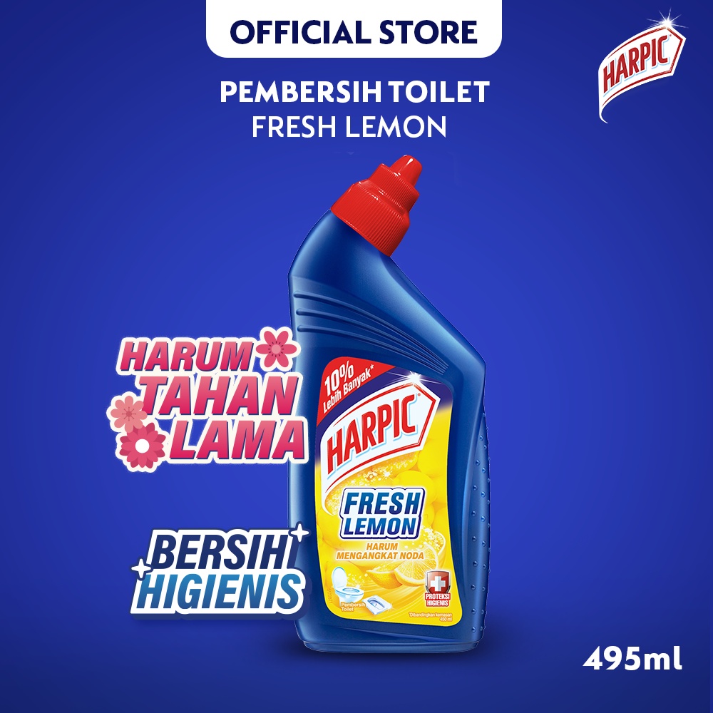 Jual Harpic Fresh Lemon 495ml Bottle [Pembersih Toilet] | Shopee Indonesia