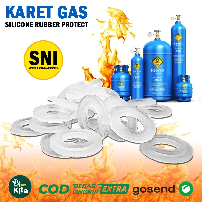 Jual Karet Gas Silikon Regulator Pengaman Kompor Tabung LPG Anti Bocor ...