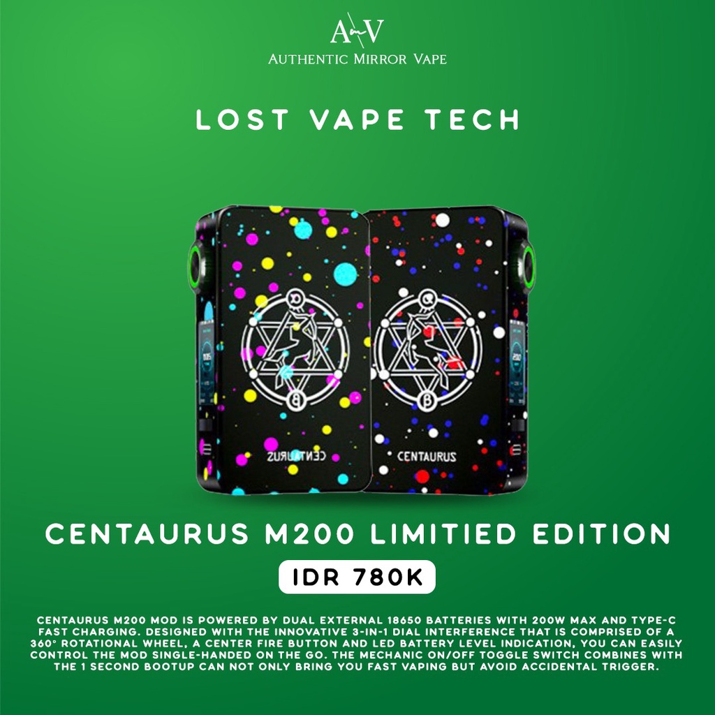 Jual Centaurus M200 200W Mod Only Limited Edition by Lost Vape - DR ...
