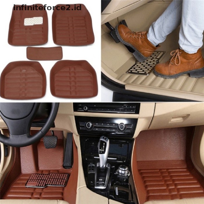 Jual INTOP 5PCS Car Auto Floor Mats Floorr Front&Rear Caet All Weather ...