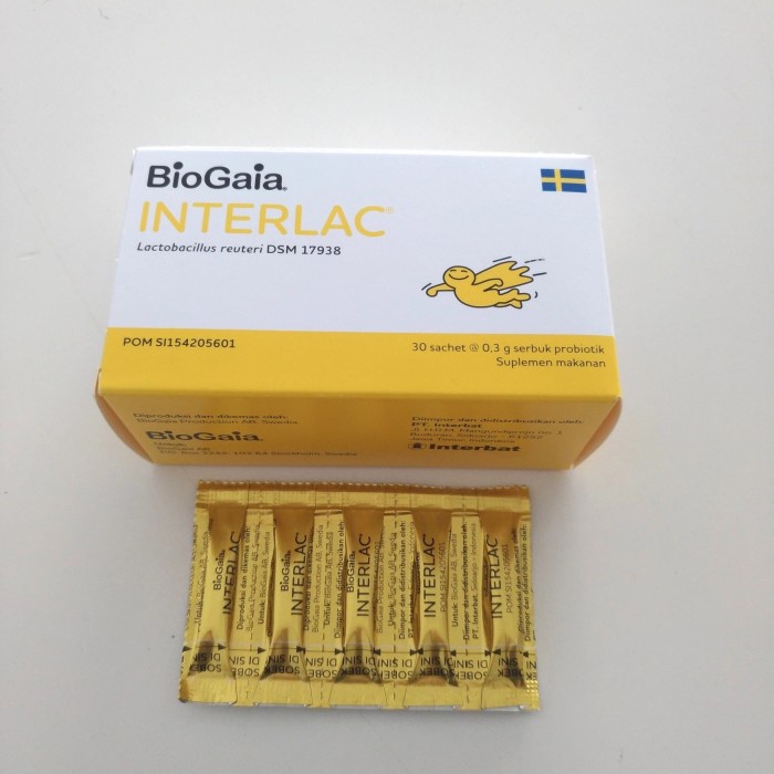 Jual Interlac Serbuk Probiotics Sachet New 30pk Interlac Probiotik ...