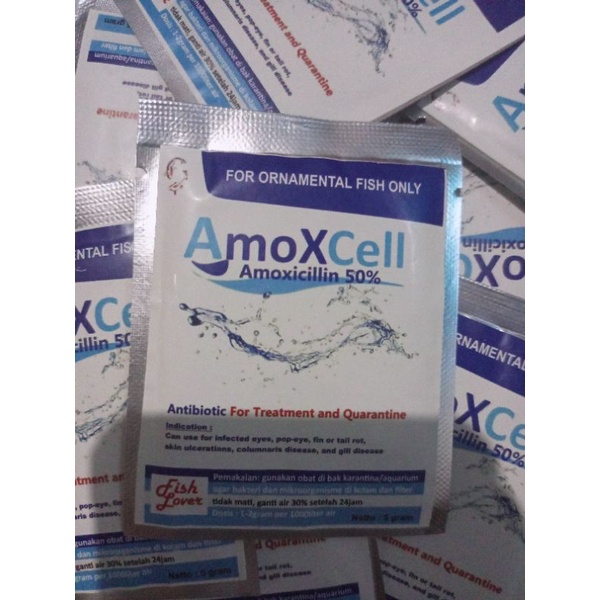 Jual Amoxcell obat ikan karantina antibiotik / amoxicillin / amoxcell ...