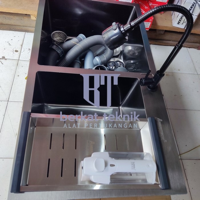 Jual Bak Cuci Piring BCP / Kitchen Sink 2 lubang - AMERITECH BLACK ...