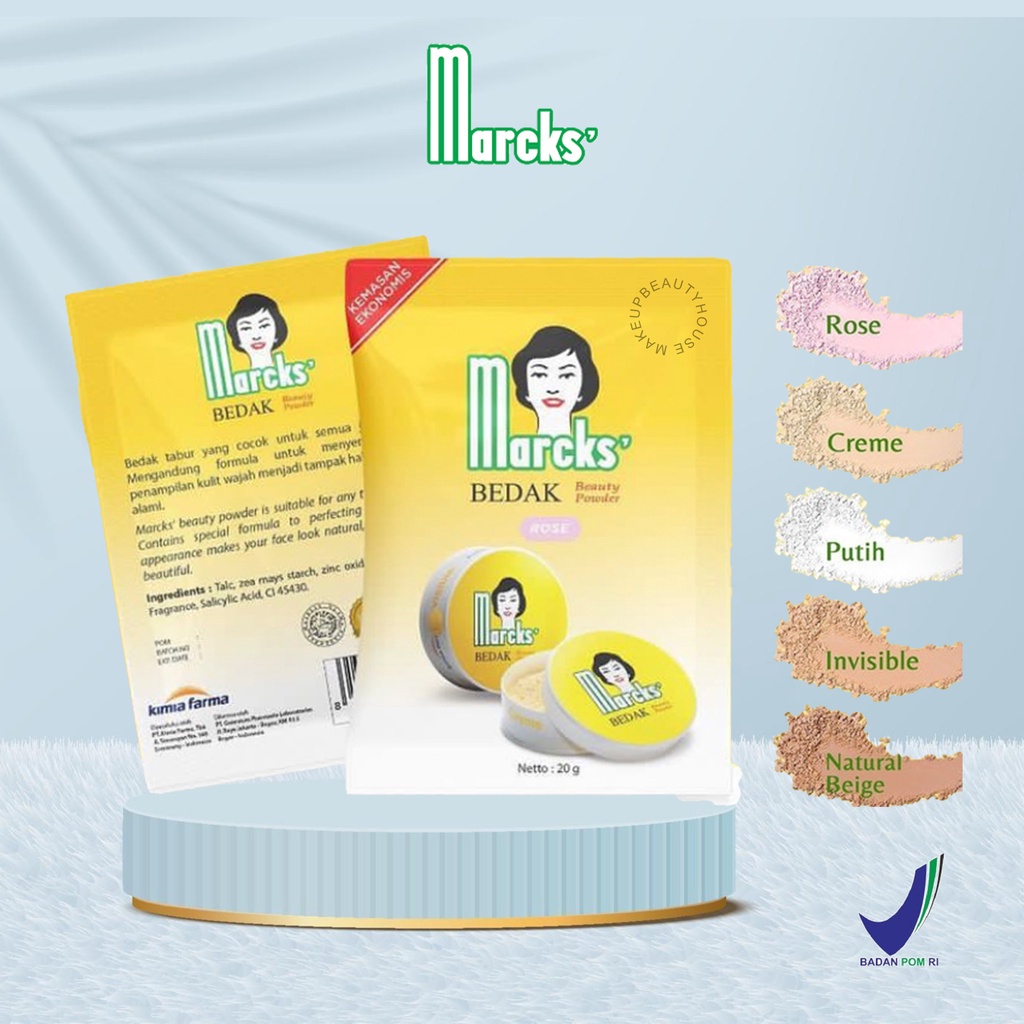 Jual Marcks Bedak Classic Sachet 20gr | Bedak Tabur Marcks By Kimia ...
