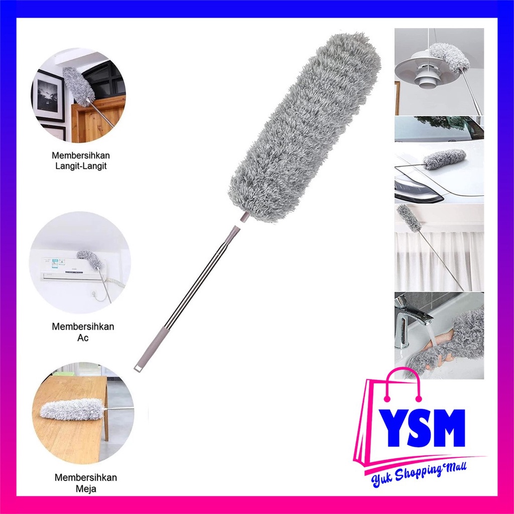 Jual YSM Kemoceng Bulu Microfiber Gagang Panjang 2.5 Meter Kemoceng ...