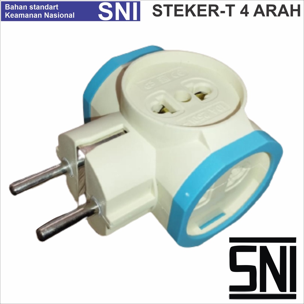 Jual Steker T dengan 4 arah - Colokan Listrik | Shopee Indonesia