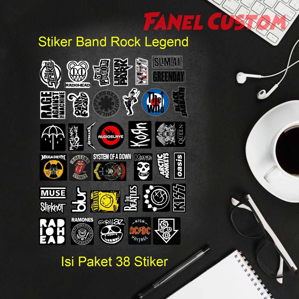 Jual STIKER BAND ROCK METAL LEGEND STICKER AESTHETIC LAPTOP KOPER ...