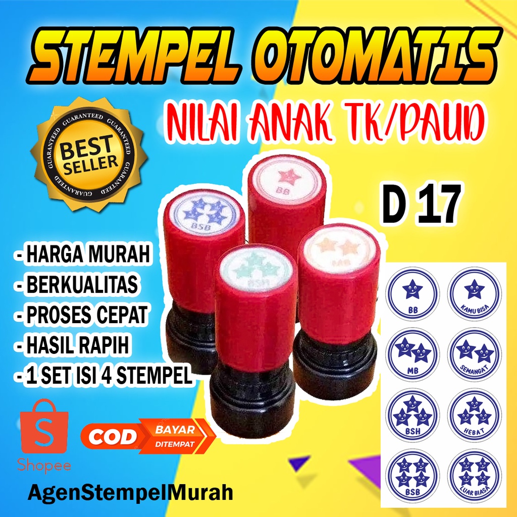 Jual STEMPEL NILAI SISWA PAUD/TK | Shopee Indonesia