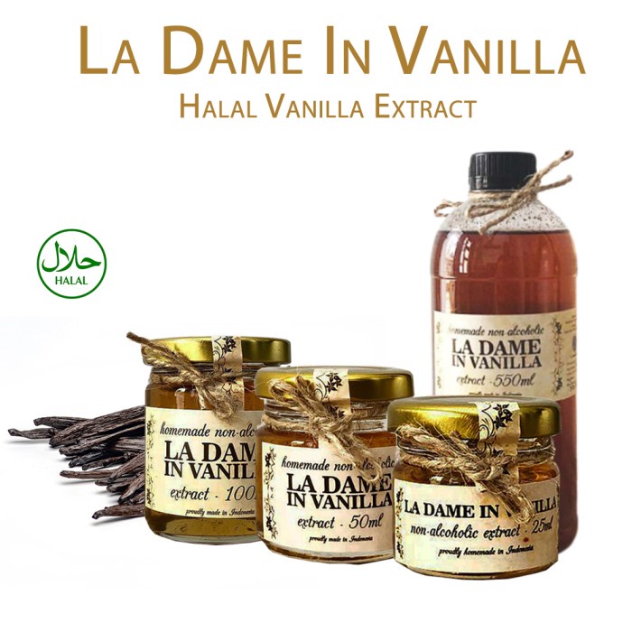 Jual La Dame in Vanilla Halal Vanilla Extract 100 ml | Shopee Indonesia