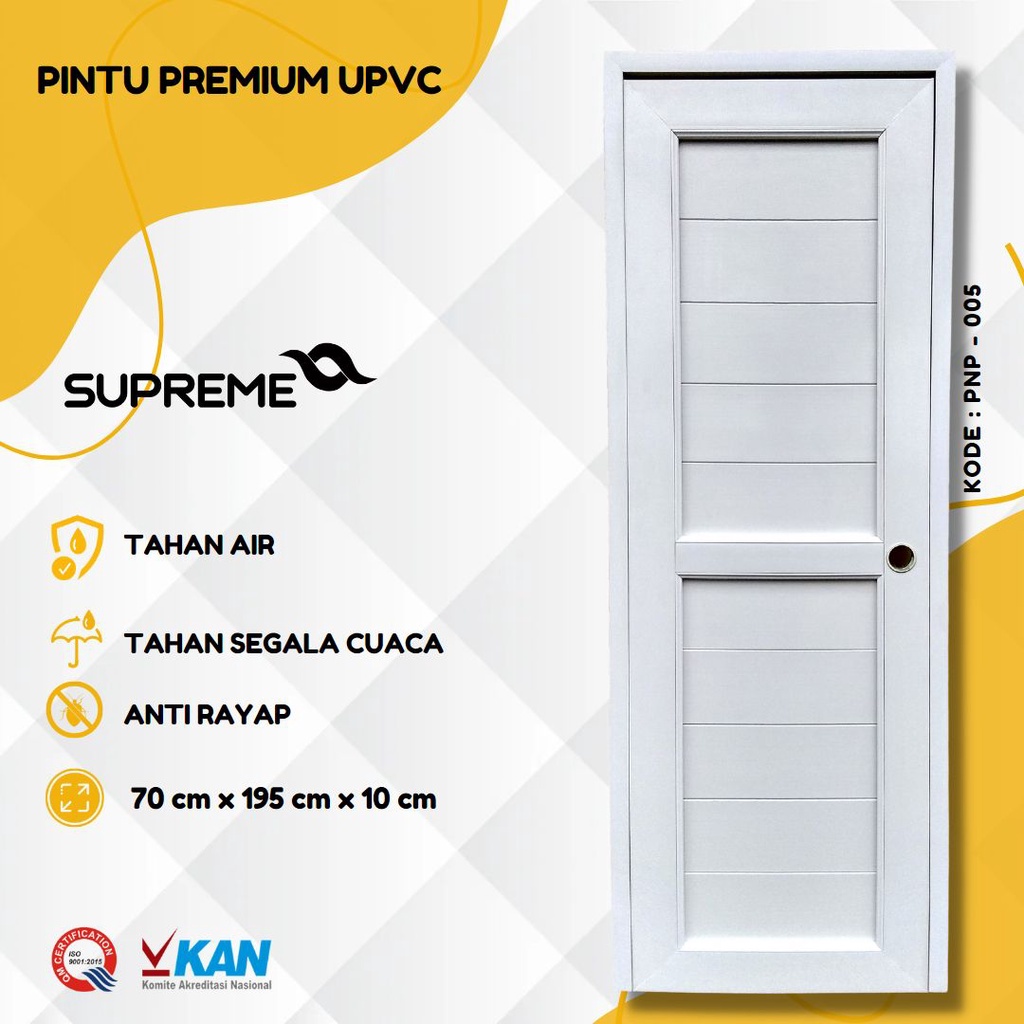 Jual Pintu Kamar Mandi uPVC Tebal Premium PNC-005 | Shopee Indonesia