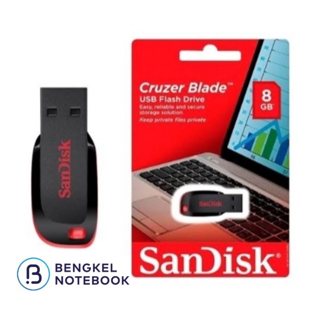 Jual Flashdisk UFD SanDisk Cruzer Blade 8GB USB 2.0 | Shopee Indonesia
