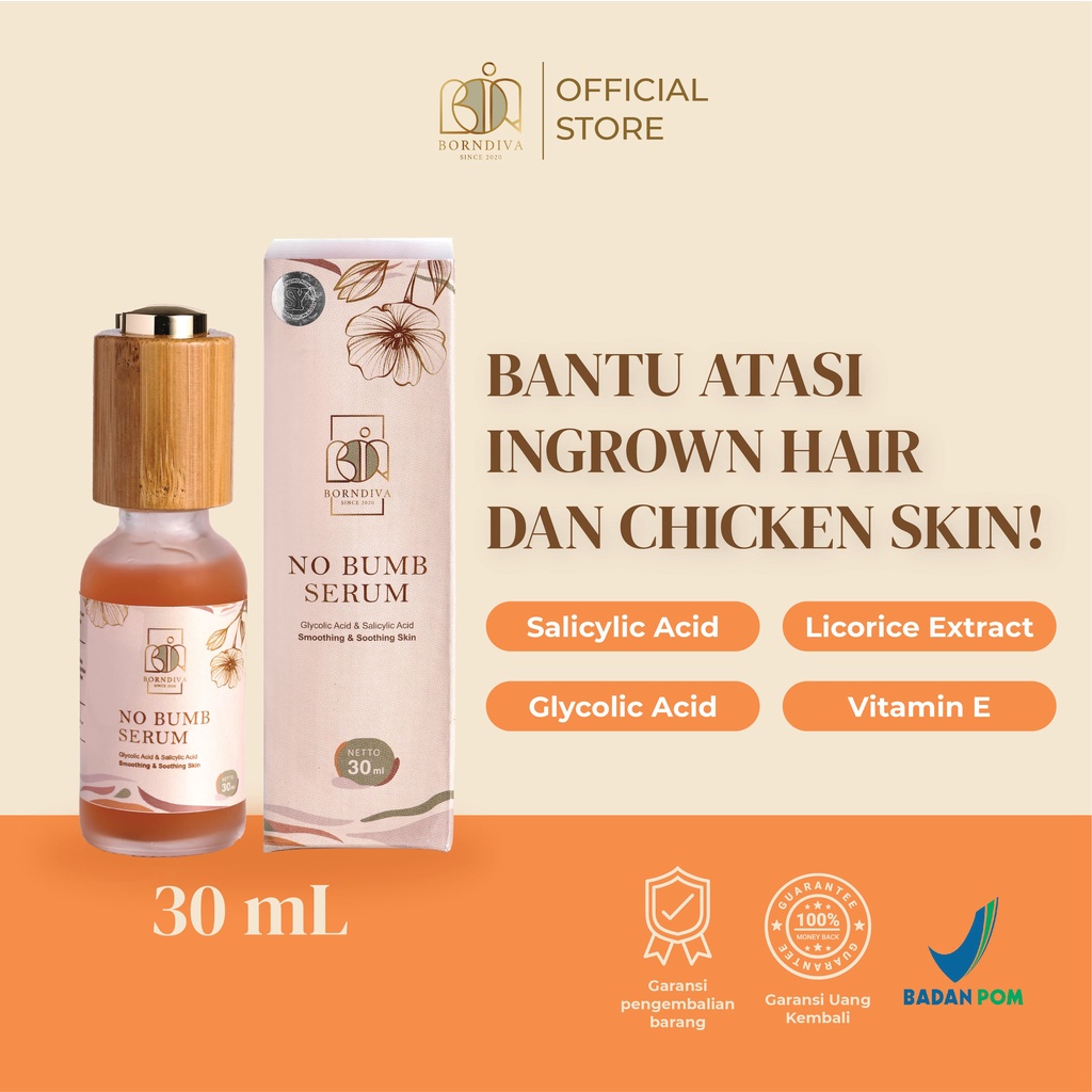 Jual No Bumb Serum | Ingrown Hair & Chicken Skin Serum (30ml) | Shopee Indonesia
