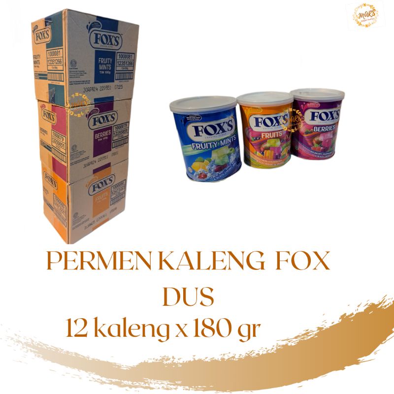 Jual Permen Fox's kaleng 1 Dus isi 12 kaleng x 170 gr | Shopee Indonesia