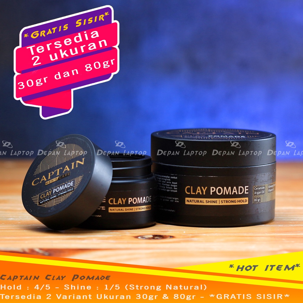 Jual Pomade Captain Clay Keras Tetapi Tidak Kilau Rambut Jadi Wangi ...