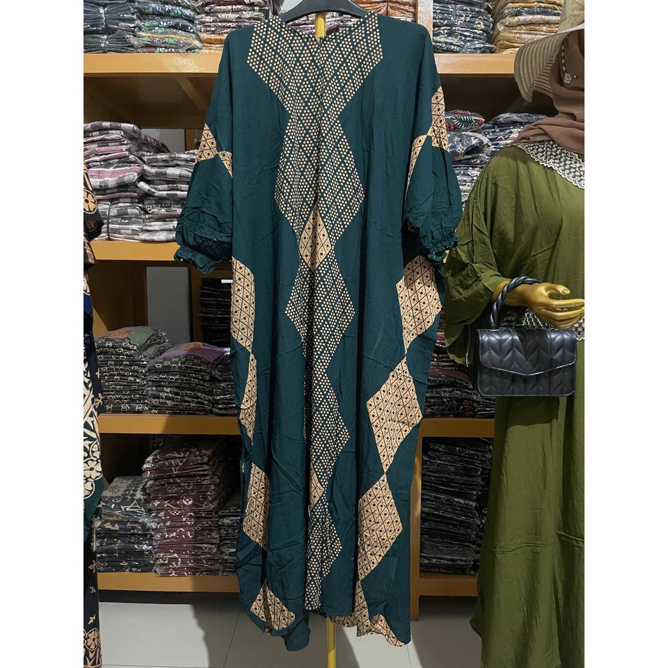 Jual Kaftan Starla Premium Rayon Super Jumbo Busui Dress Nyaman Panjang ...